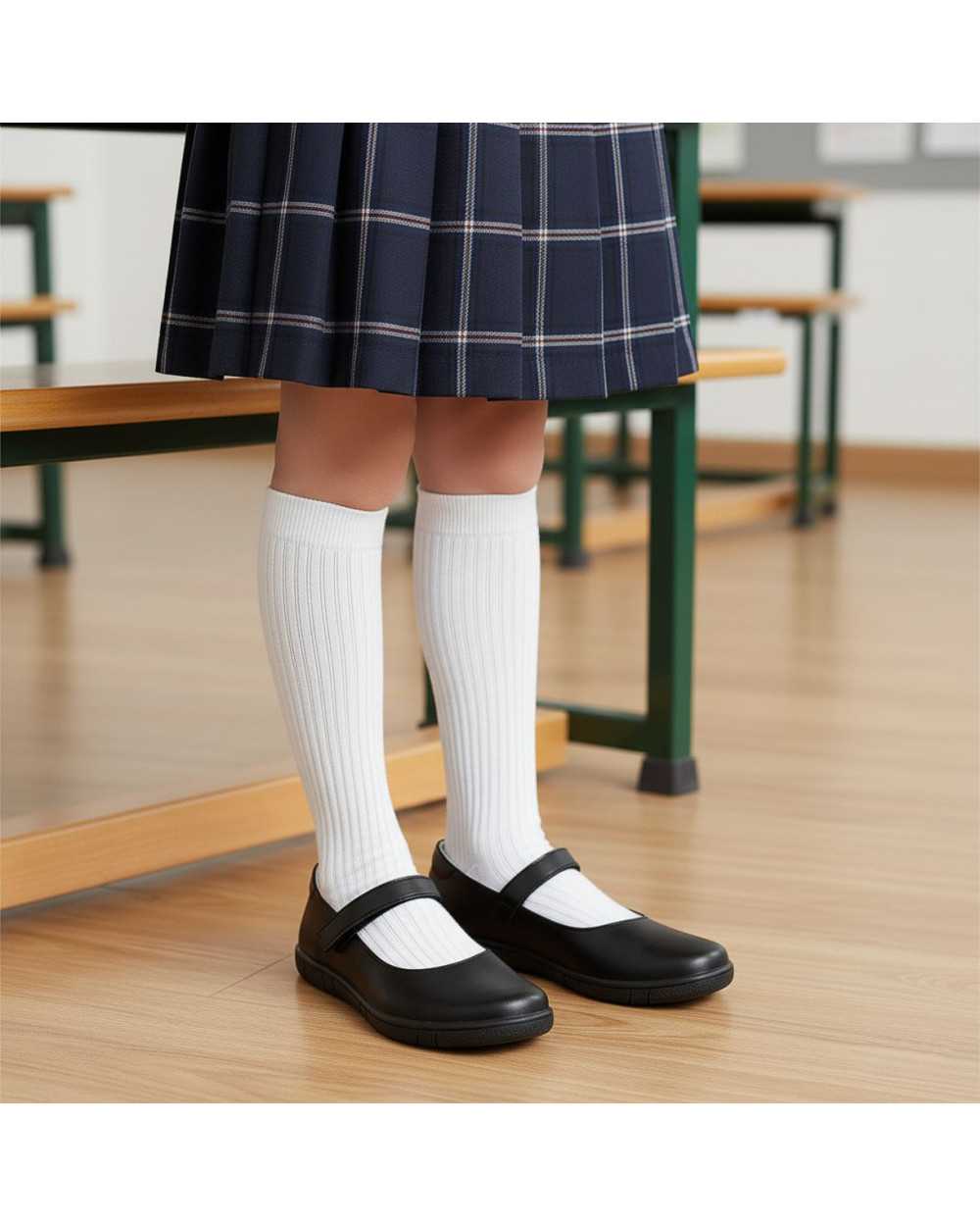 Zapato Escolar Para Niña - Jovencita Dominiq Mod. 2401 con Arco
